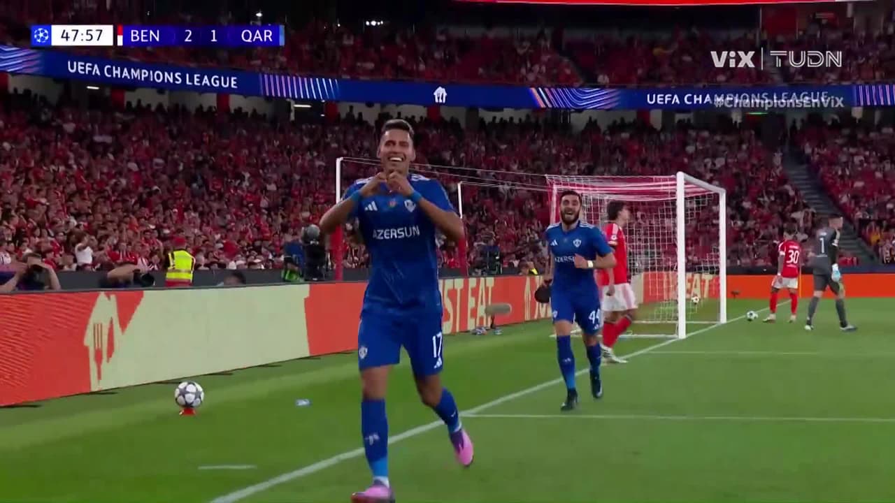 Benfica vs. Qarabag, resumen y goles del partido de Champions League | TUDN UEFA Champions ...