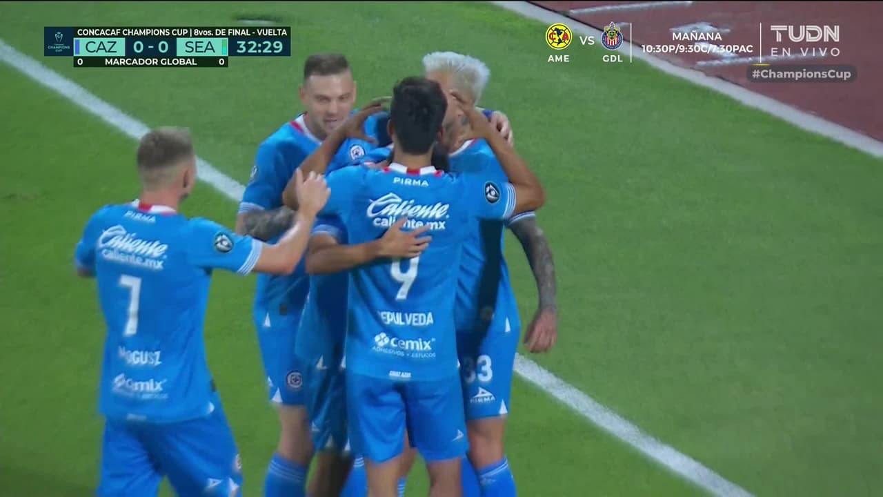 Cruz Azul vs. Seattle Sounders: Goles, resumen, resultado de partido de Concacaf Champions Cup ...