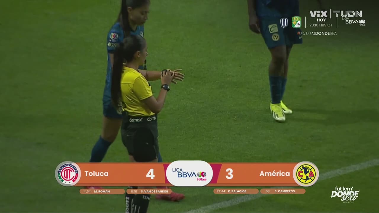 Toluca derrota al América en la Jornada 17 de la Liga MX Femenil | TUDN Liga MX Femenil | TUDN