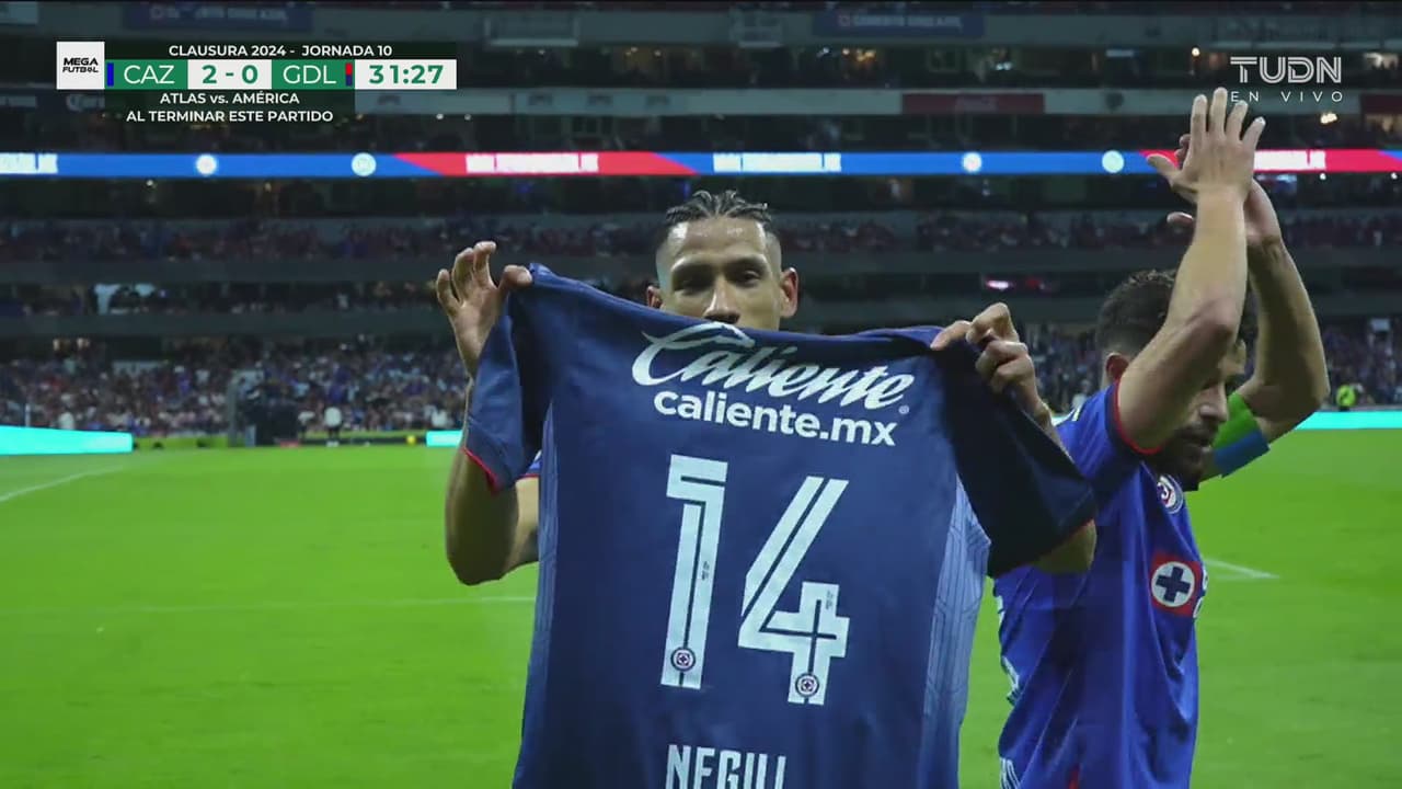 Cruz Azul vs. Chivas: la dedicatoria de Uriel Antuna en su gol a Chivas en el Estadio Azteca ...