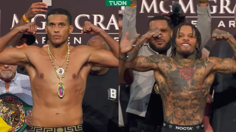 David Benavidez y Gervonta 'Tank' Davis cumplen con peso en ceremonia ...
