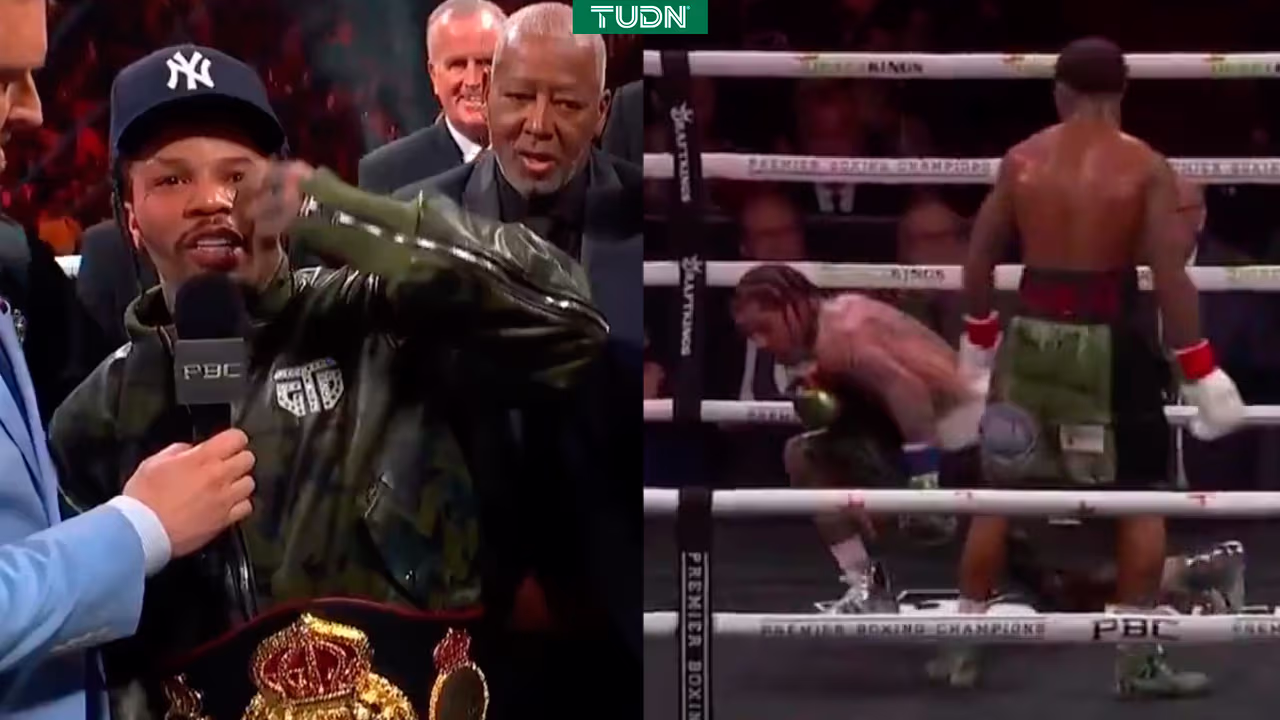 La insólita razón por la que Gervonta Davis se arrodilló en plena pelea ...