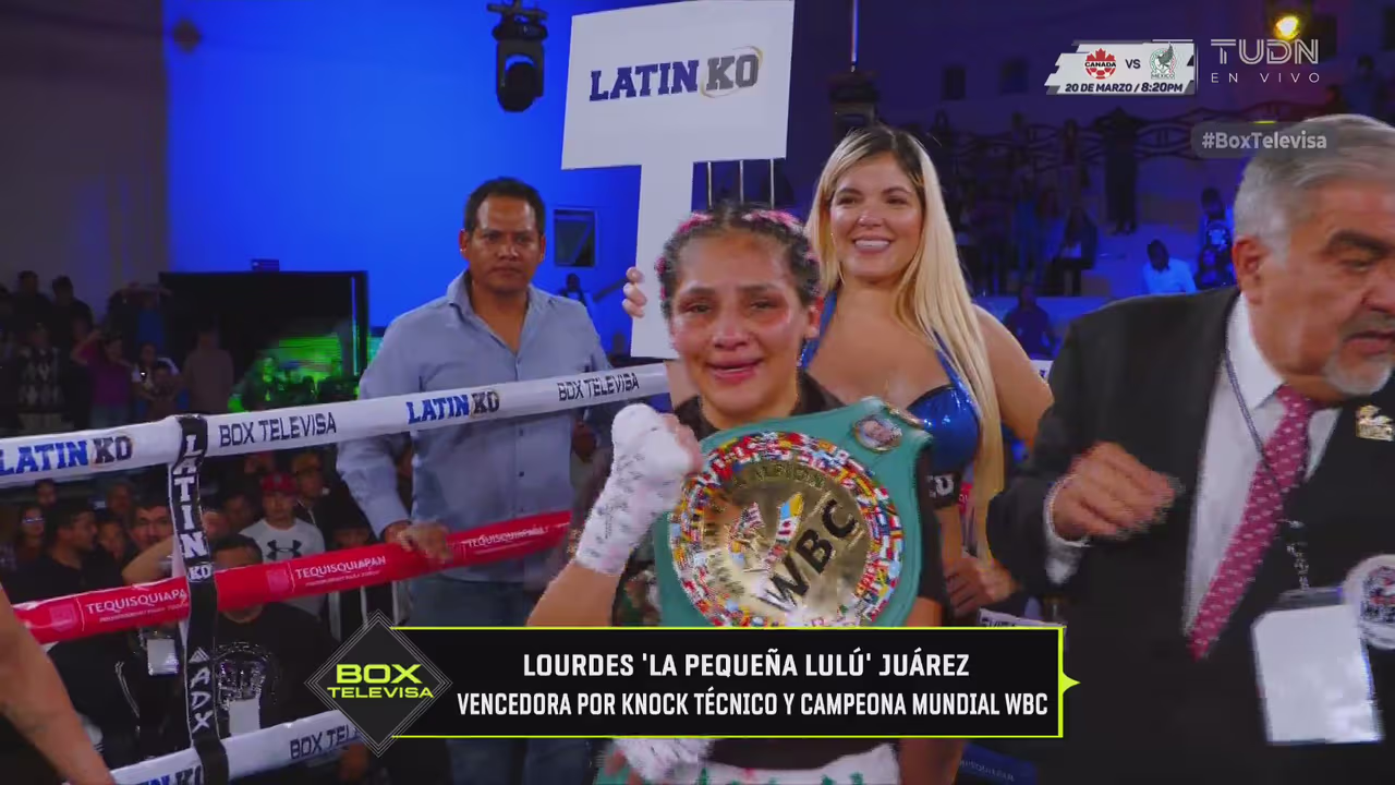 ‘Pequeña Lulú’ ofrece clase de boxeo a Mirna Sánchez en Box Televisa ...
