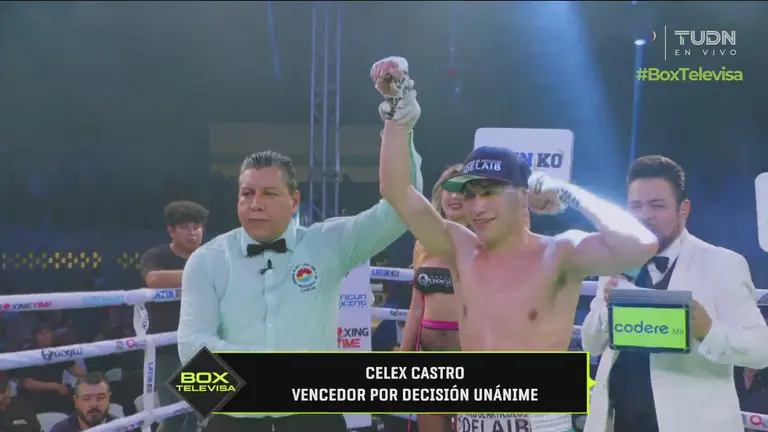 ¡Triunfo de Celex Castro por decisión unánime! | TUDN Boxeo | TUDN
