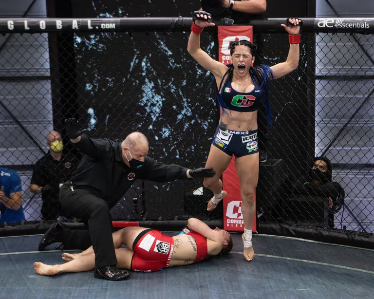 'La Loba' Acosta habla de su lesion trayectoria en Combate Global y pelea ante Mariel Celimen ...