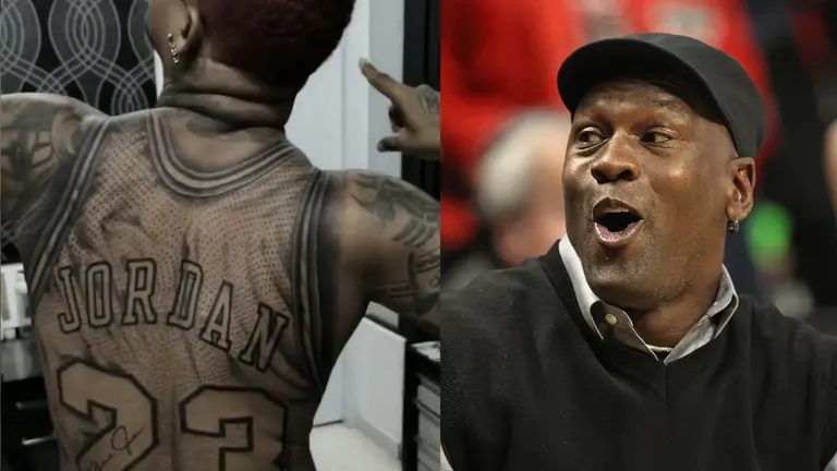 ¡De locos! Se tatuó la playera y firmada por Michael Jordan | TUDN | TUDN