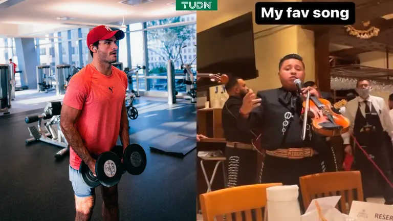 Gran Premio de México: Carlos Sainz canta “El Rey” con mariachis | TUDN ...