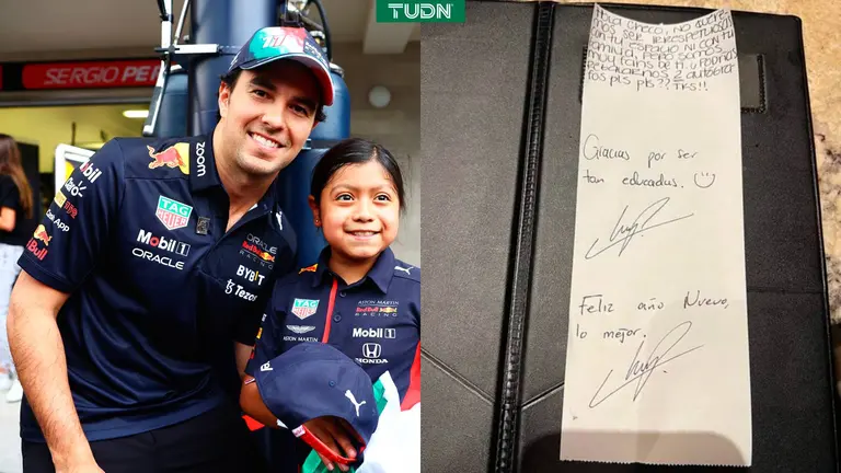 Sergio 'Checo' Pérez premia a fans respetuosas con peculiar autógrafo ...