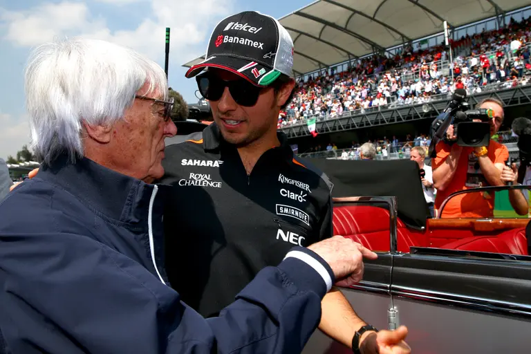 Sergio Pérez revela el motivo por el cual le debía dinero a Bernie Ecclestone, ex jefe de la ...