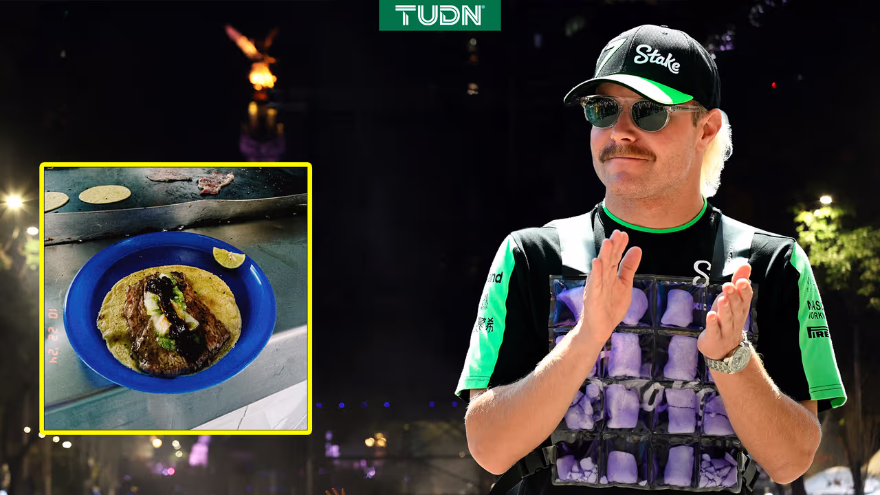 Valtteri Bottas se echa unos tacos banqueteros en CDMX | TUDN Fórmula 1 ...