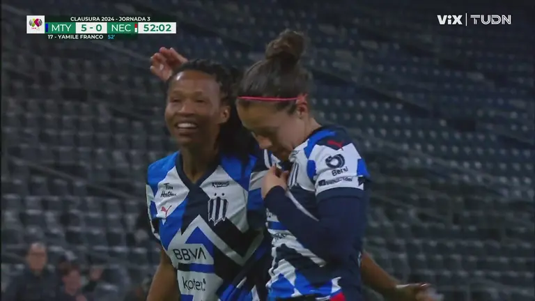 ¡Con dedicatoria al cielo! Yamile Franco marca e 5-0 regiomontano ...