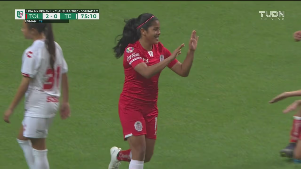 Toluca Femenil vs Tijuana Femenil – Mariel Román anota tras un la duda ...