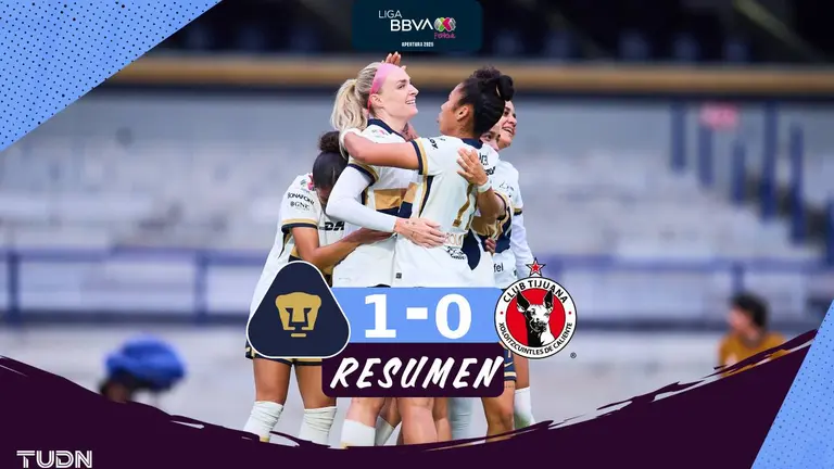 Pumas vs. Tijuana, resumen y goles del partido de la Liga MX Femenil | TUDN Liga MX Femenil | TUDN