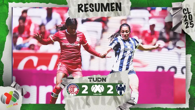 Toluca y Rayadas empatan en Jornada 15 de cara Liguilla de Liga MX Femenil | TUDN Liga MX ...
