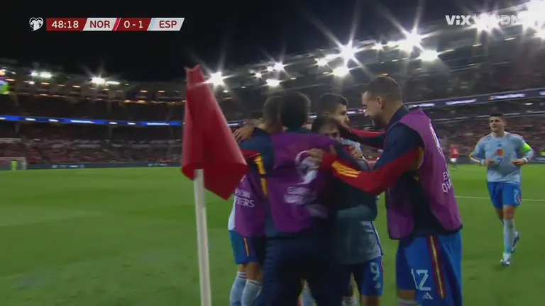 ¡Ahora sí contó! Gavi le da a España el 0-1 tras larga revisión del VAR ...