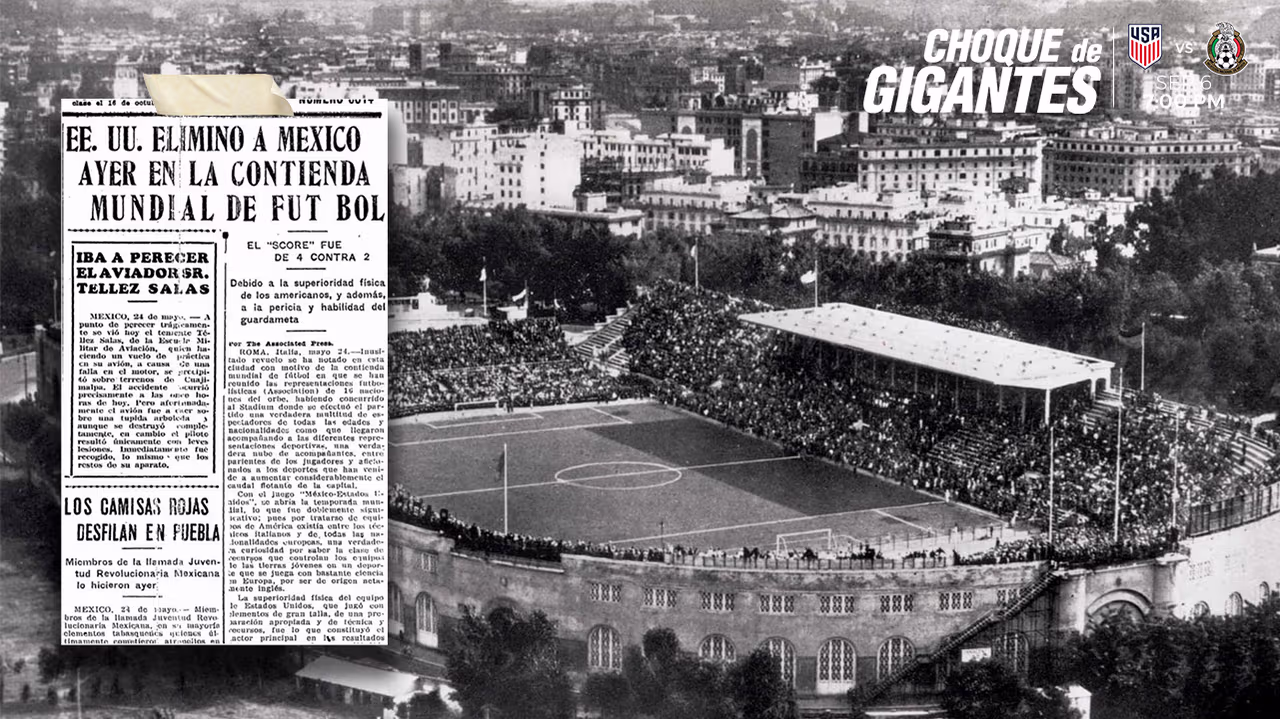 El primer partido: Estados Unidos sacó a México del Mundial Italia 1934 ...