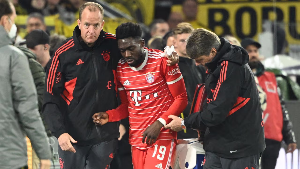 Alphonso Davies sufre contusión craneal por la patada de Bellingham ...