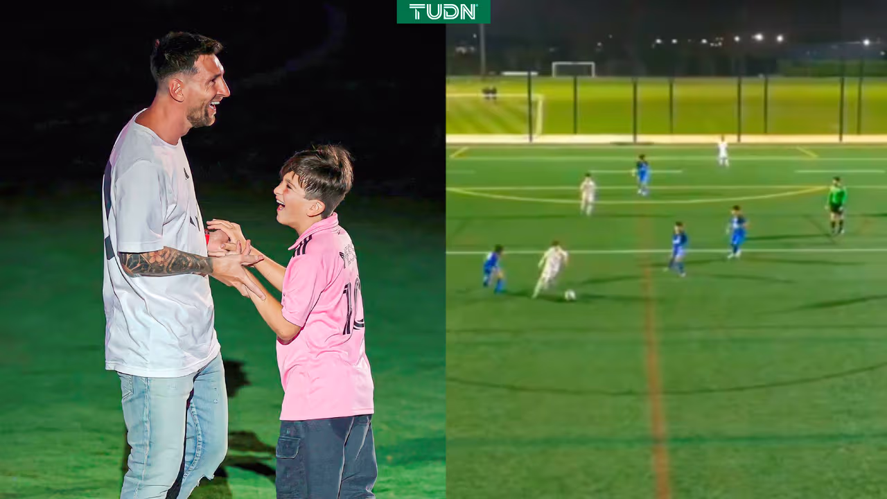 ¡Como su papá! Thiago Messi y sus jugadones en el Inter Miami | TUDN ...