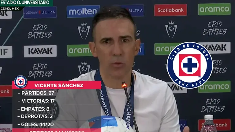 El brutal mensaje de Vicente en su última conferencia como DT de Cruz Azul | TUDN Concacaf ...