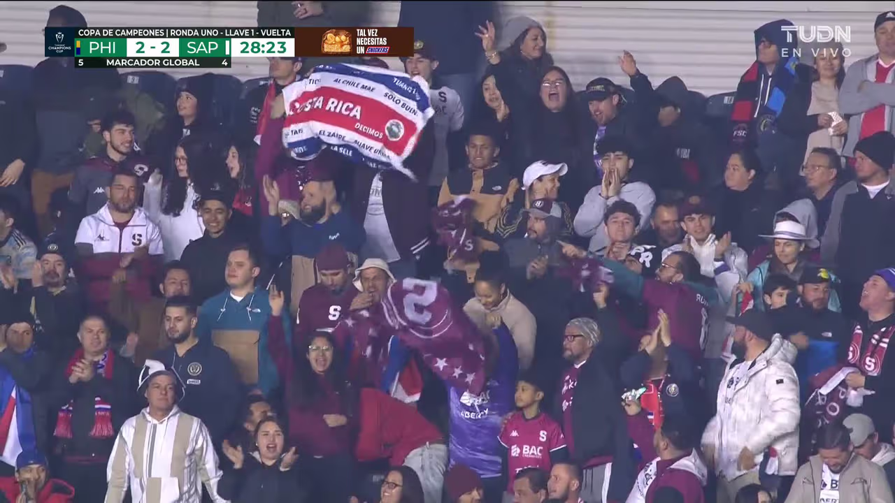 ¡GOL! anota para Saprissa. Warren Madrigal | TUDN Concacaf Champions ...