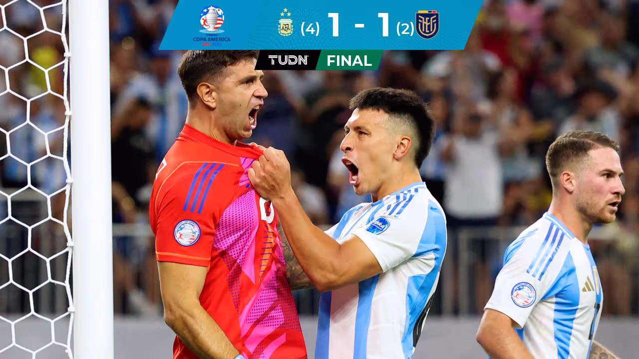 Argentina vs. Ecuador, Cuartos de Final, Copa América 2024: resultado ...