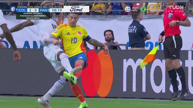 ¡Intentan neutralizar al capitán colombiano! Cometen falta sobre James ...