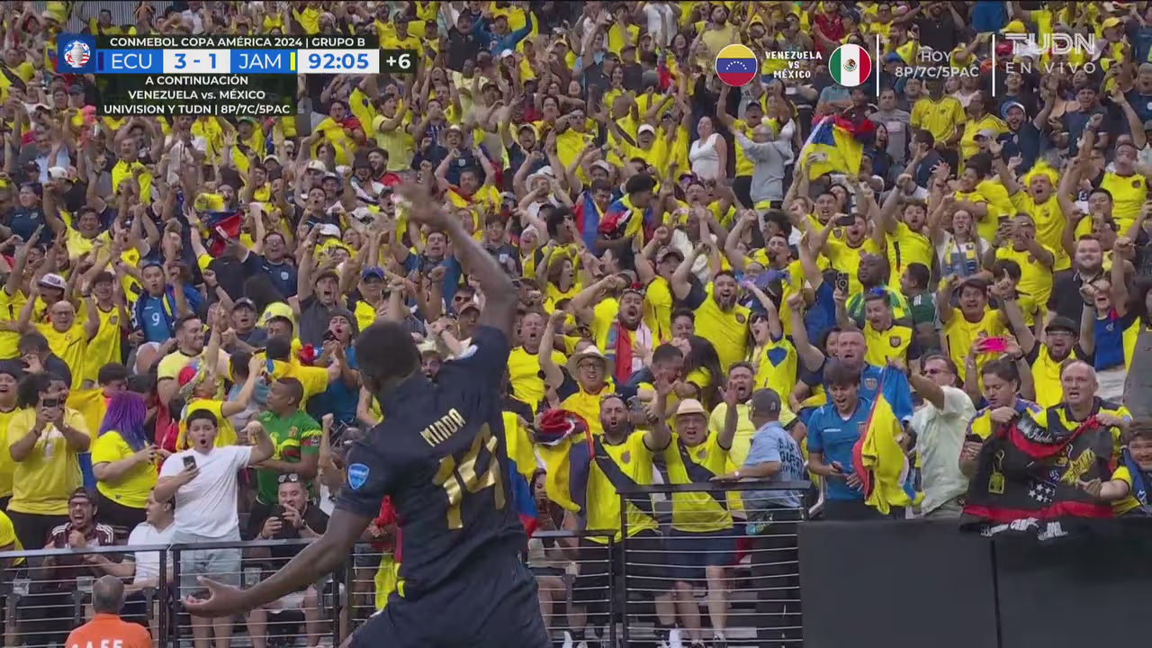 ¡Qué jugadón! Minda hace un golazo para el 3-1 para Ecuador | TUDN Copa ...
