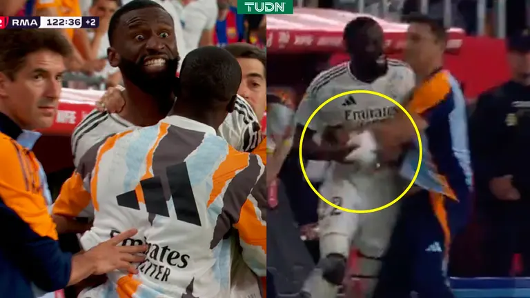 Rüdiger explota e intenta golpear al árbitro en el Barcelona vs. Real ...