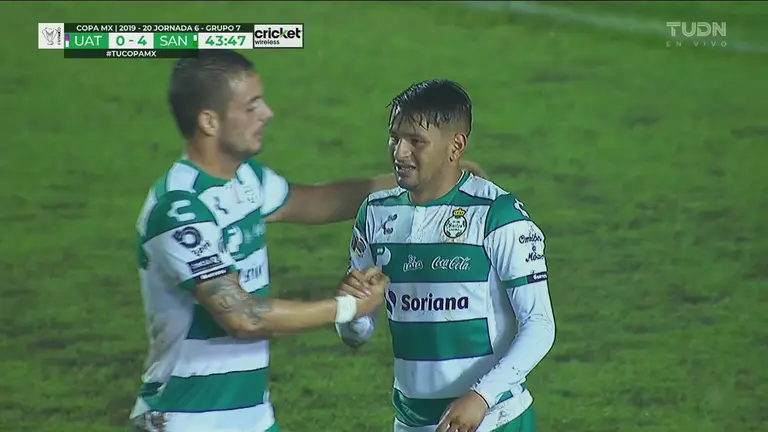 Correcaminos vs Santos Laguna, Copa MX, Fecha 6: ¡Solito! Adrián Lozano ...