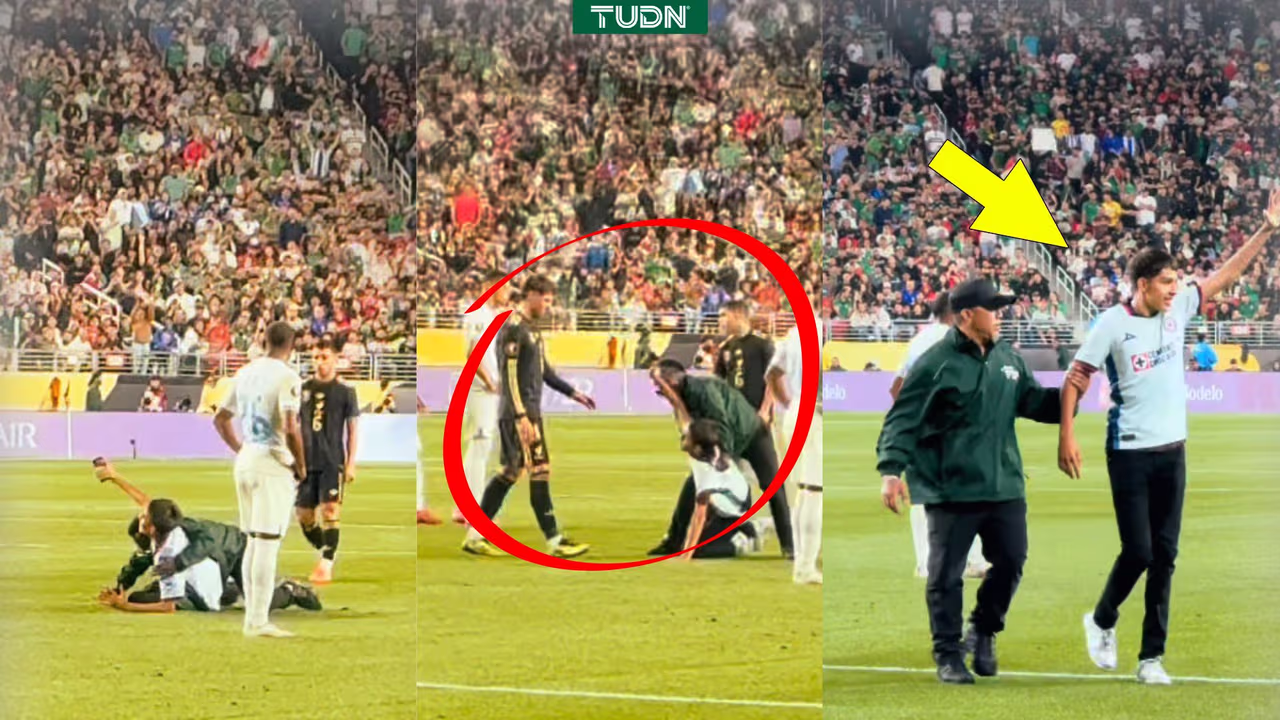 Al momento: Fan de Cruz Azul invade la cancha y lo que hace Santi con ...