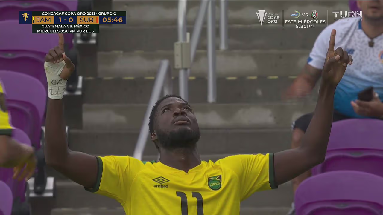 ¡Gol de Jamaica! Shamar Nicholson pone el 1-0 sobre Surinam | TUDN Copa ...