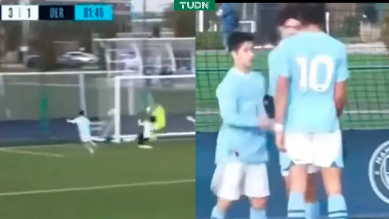 ¡De ensueño! Alex Alcalá anota gol en su debut con el Manchester City ...
