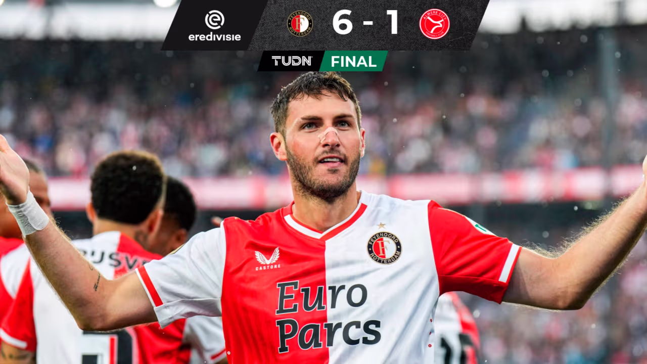 Santiago Giménez anota dos goles en el triunfo de Feyenoord sobre ...