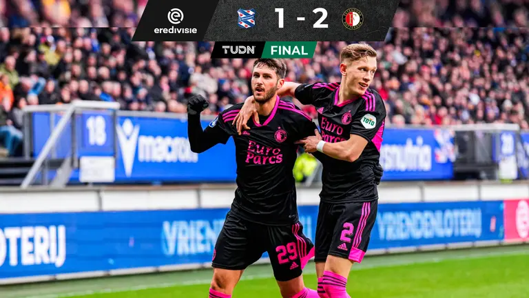 Santiago Giménez anota gol en triunfo de Feyenoord 2-1 ante Heerenveen | TUDN Eredivisie | TUDN