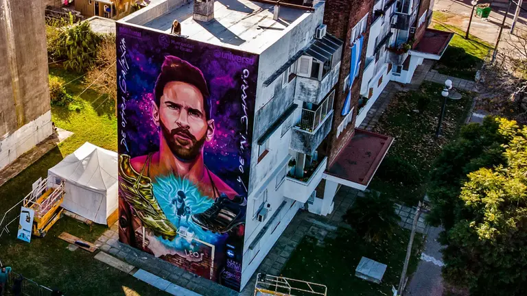 ¡Impactante mural dedicado a Lionel Messi! | TUDN Fútbol | TUDN