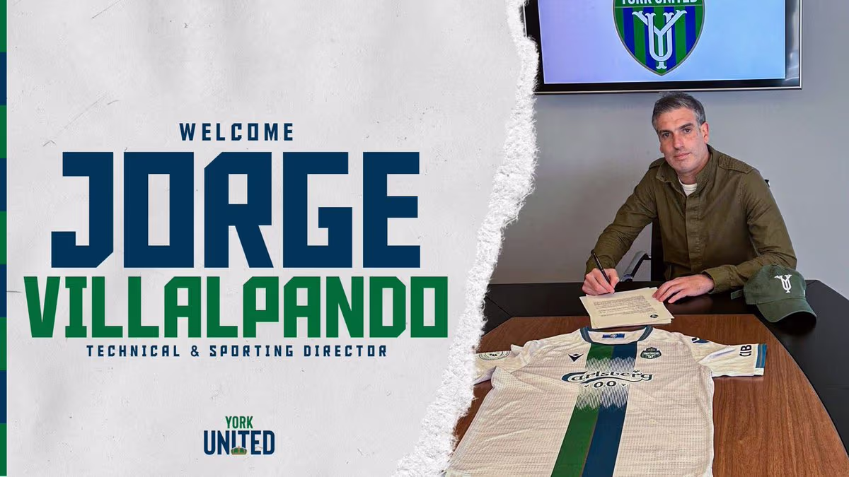 Jorge Villalpando es nombrado nuevo director técnico del York United de ...