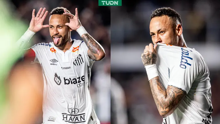 Jugada enferma de Neymar para su primer gol desde su regreso al Santos | TUDN Fútbol | TUDN