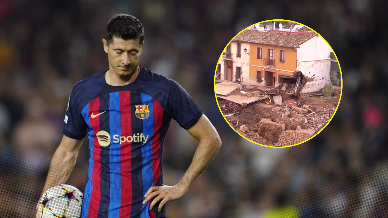 Así quedó la casa de Lewandowski tras el paso de la DANA! | TUDN La ...