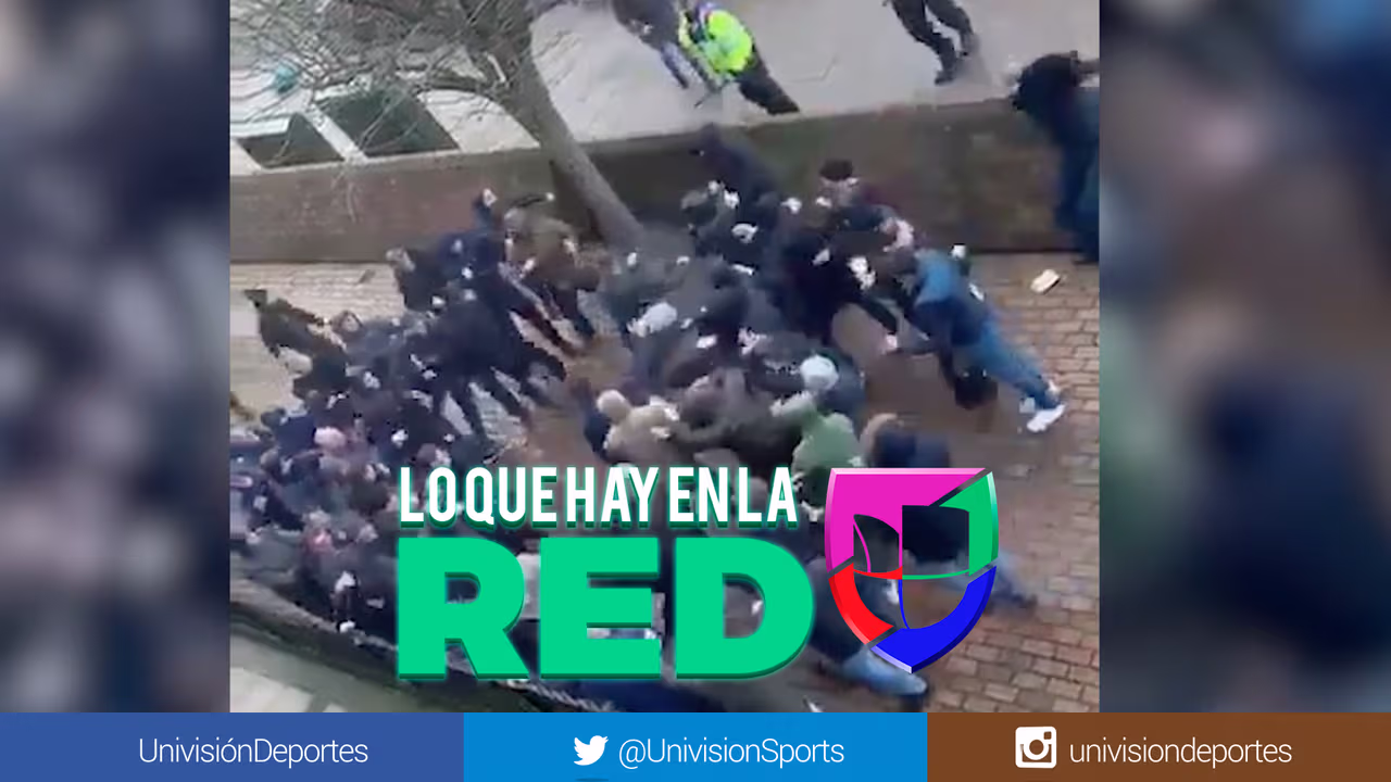 Lamentable pelea entre ultras del Millwall y Everton | TUDN Fútbol | TUDN