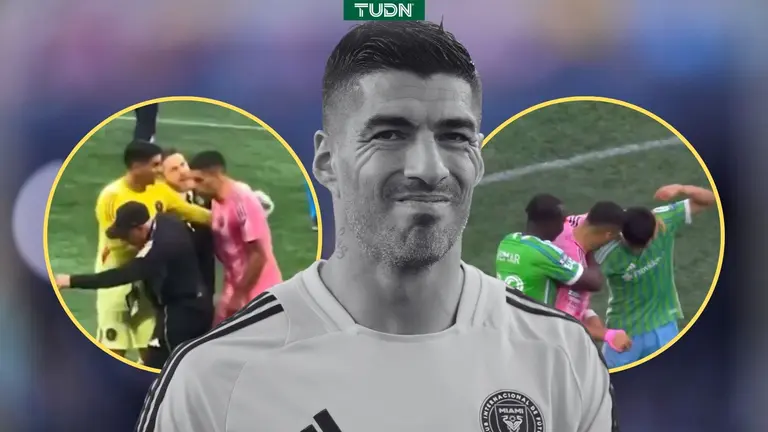 Luis Suárez rompe el silencio tras escupir a un rival en la Final de Leagues Cup | TUDN Leagues ...