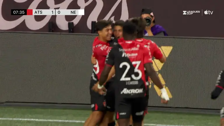 ¡Qué golazo! Mateo García hace 'joyita' de zurda para el 1-0 de Atlas | TUDN Leagues Cup | TUDN