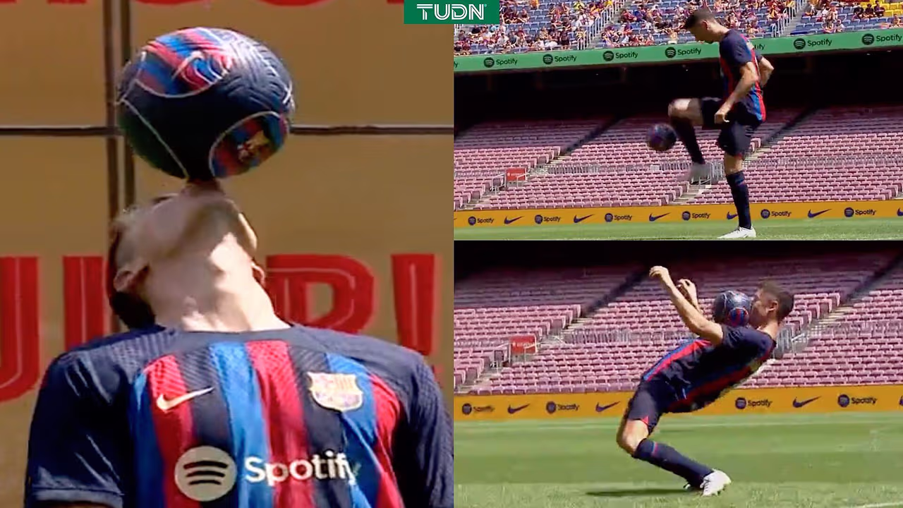 ¿Lewandow…dinho? Robert domina al estilo de Ronaldinho en el Camp Nou ...