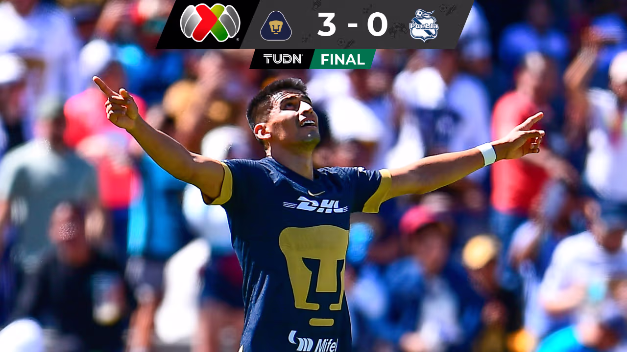 Ali Ávila debuta con doblete y guía triunfo 3-0 de Pumas ante Puebla ...