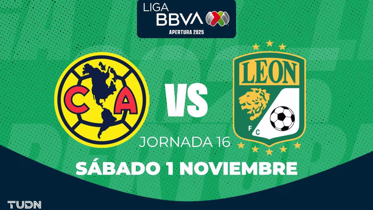 América vs. León, así puedes ver el partido de la jornada 16 | TUDN ...