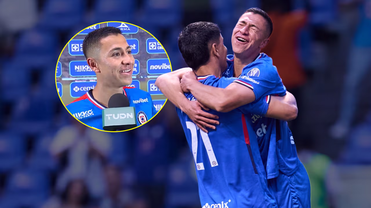 Andrés Montaño tras su gol en el Cruz Azul vs. Atlético de San Luis ...