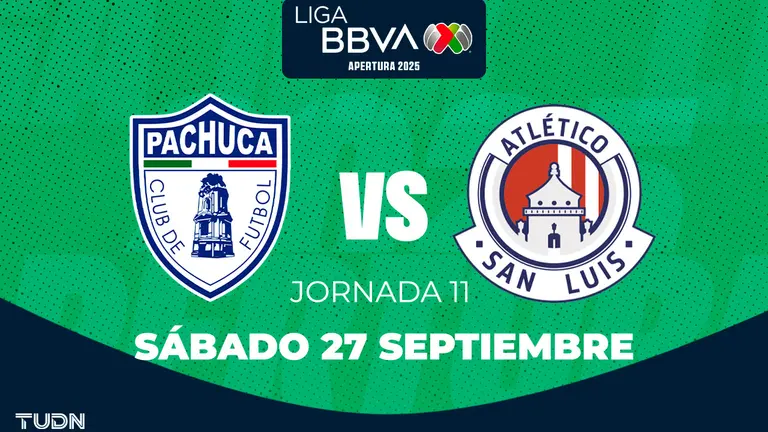 Así puedes ver el Pachuca vs. Atlético de San Luis, Jornada 11 | TUDN ...