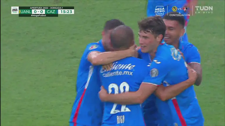 ¡Celebra a todo pulmón! Rafa Baca mete el 0-1 con furia a Tigres | TUDN Liga MX | TUDN