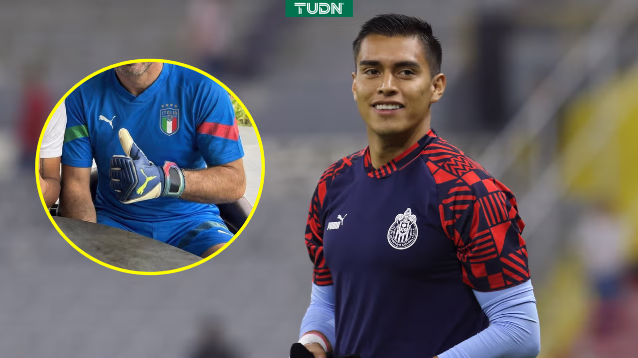 Chivas presume foto de su portero Tala Rangel con italiano Gianluigi ...