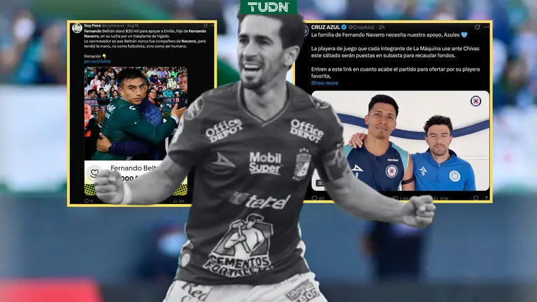 Cruz Azul se suma al apoyo para Fernando Navarro y su familia con subasta de playeras | TUDN ...