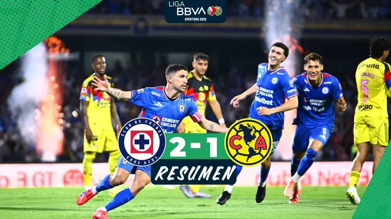 Cruz Azul vs. América: goles, resultado y resumen del partido de la ...